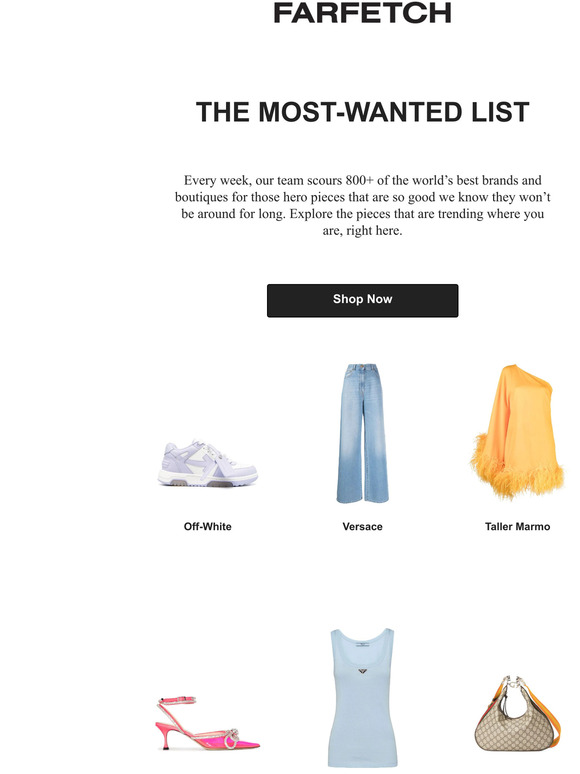 Farfetch: Meet the-most wanted pieces where you live | Milled