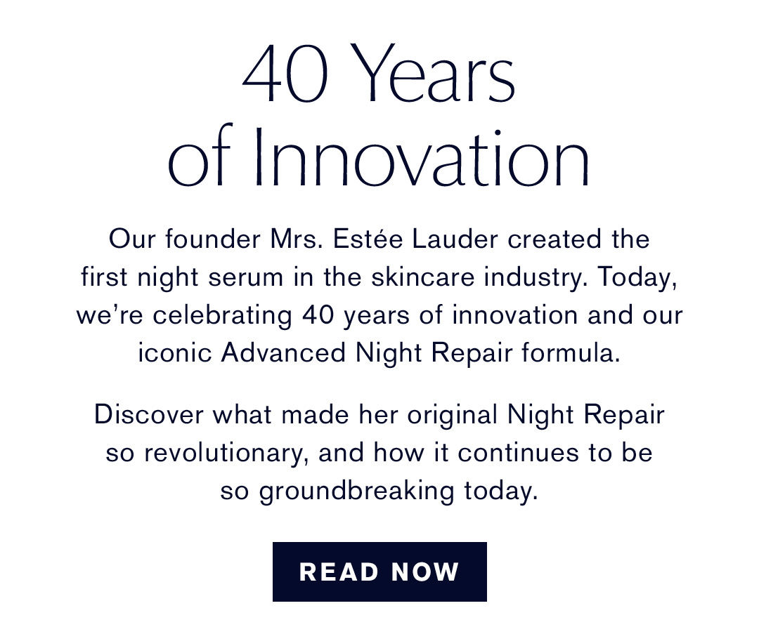 Estée Lauder: Discover: 40 Years of Innovation | Milled