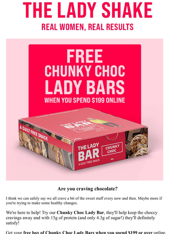 The Lady Shake: Craving Chocolate? Get FREE Chocolate Lady Bars🍫🍫 | Milled