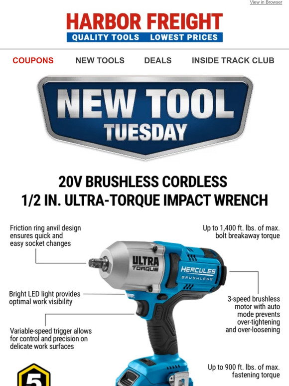 Harbor Freight New Product Alert Milled