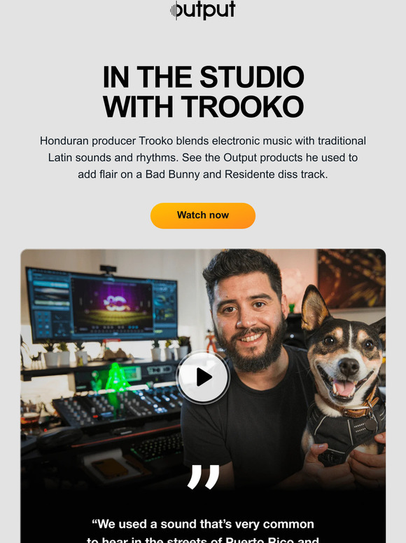 Output: In the Studio with Trooko 💃 | Milled