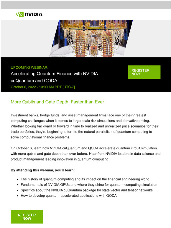 Nvidia: Accelerate Quantum Finance with cuQuantum and QODA | Milled