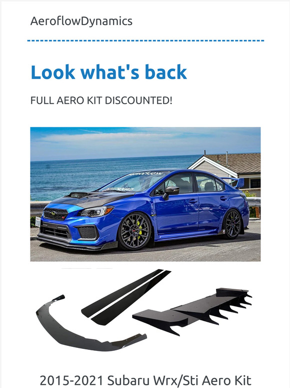 AeroflowDynamics Performance Corp: 2015-2021 SUBARU WRX/STI AGGRESSIVE ...