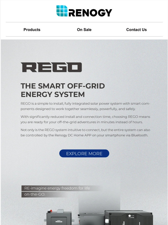Renogy: Meet our new REGO by Renogy, the smart off-grid energy system ...