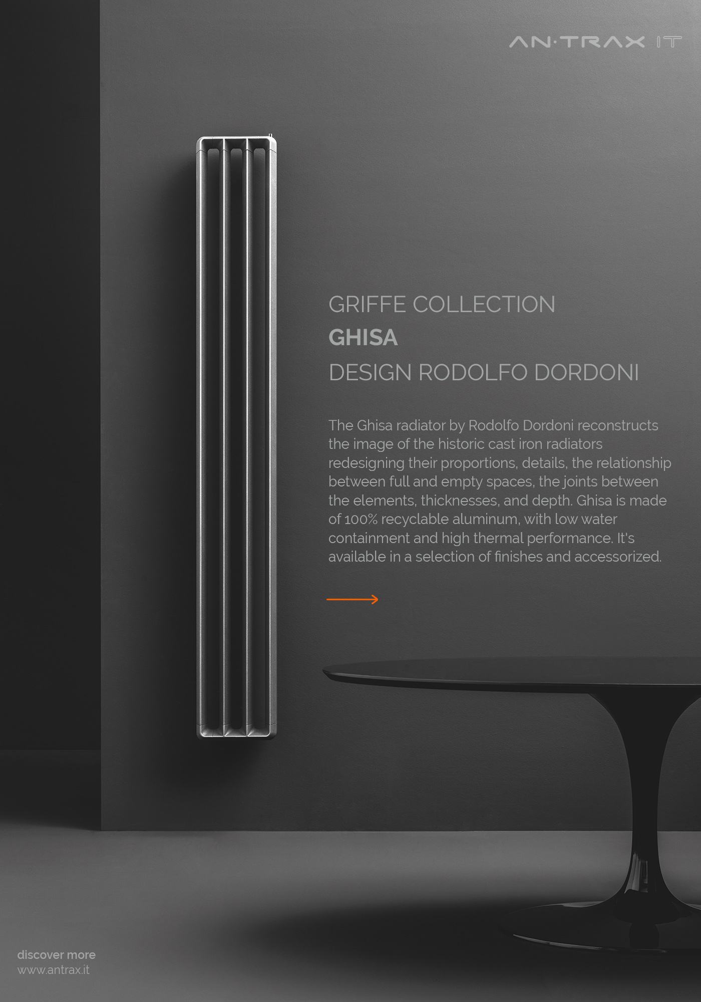 Archiproducts: Ghisa, the 100% recyclable aluminum radiator with high thermal performance by ...