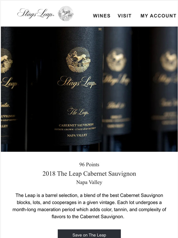 Stags Leap Winery: Discover The Leap, Our Barrel Selection Cabernet ...
