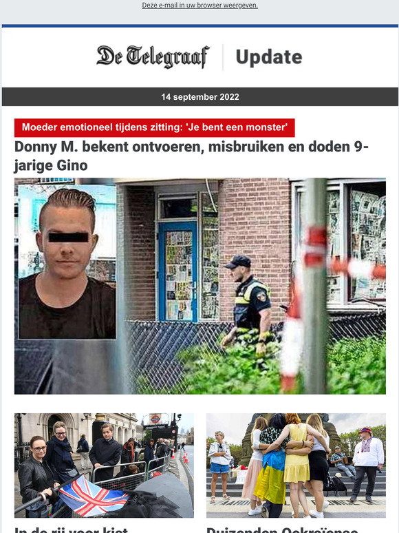 De Telegraaf: Donny M. bekent misbruiken en doden 9-jarige Gino | Milled