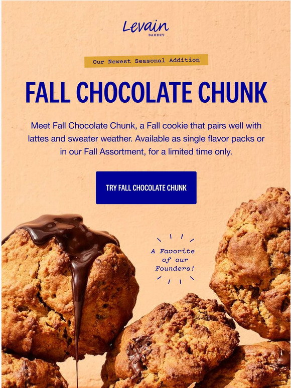 Levain Bakery: NEW: Meet Fall Chocolate Chunk 🍁 | Milled