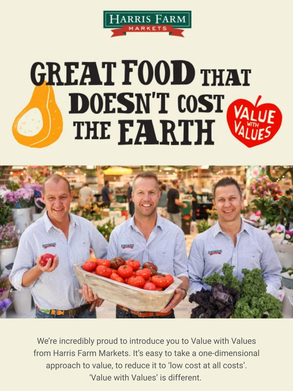 Harris Farm: Introducing Value with Values from Harris Farm ️ | Milled