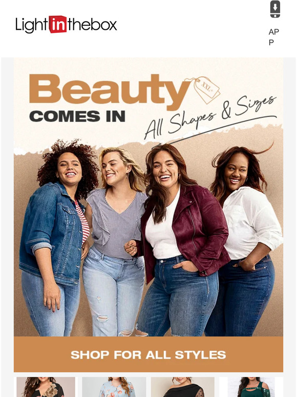 LightInTheBox: Beauty comes in all shapes and sizes | Milled