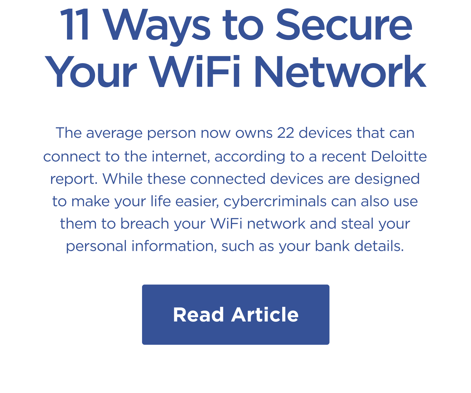 HelloTech: Are You Securing Your WiFi Network? | Milled