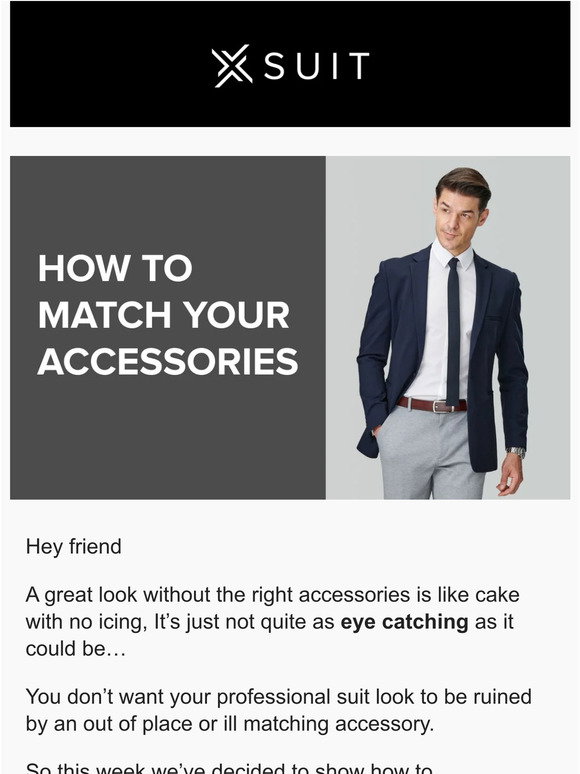 X Suit: How to elevate your xSuit with accessories | Milled