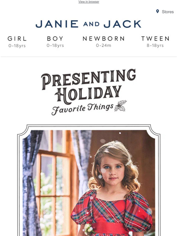 Janie and Jack: Did you see? First look at Holiday 2022 | Milled