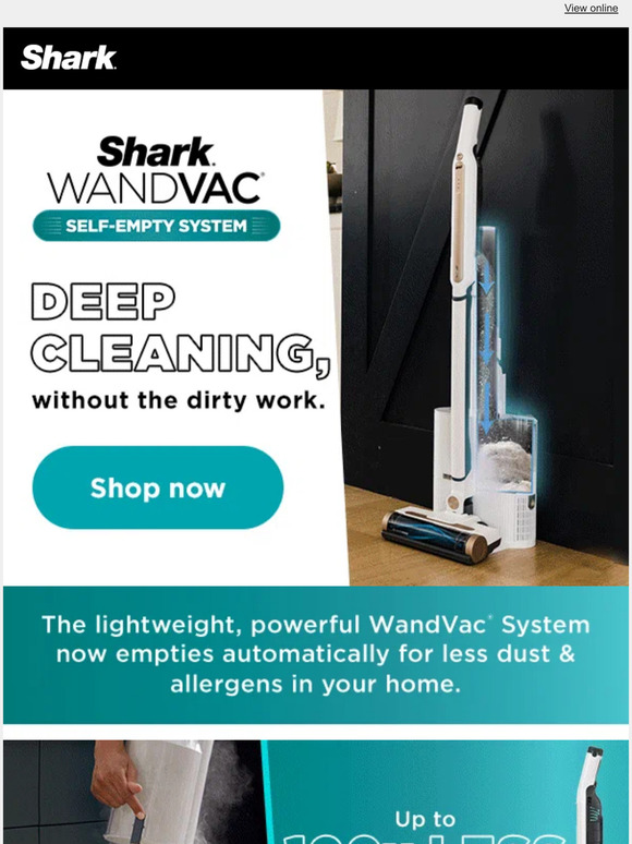 Shark: Meet the deep-cleaning cordless that empties automatically. | Milled