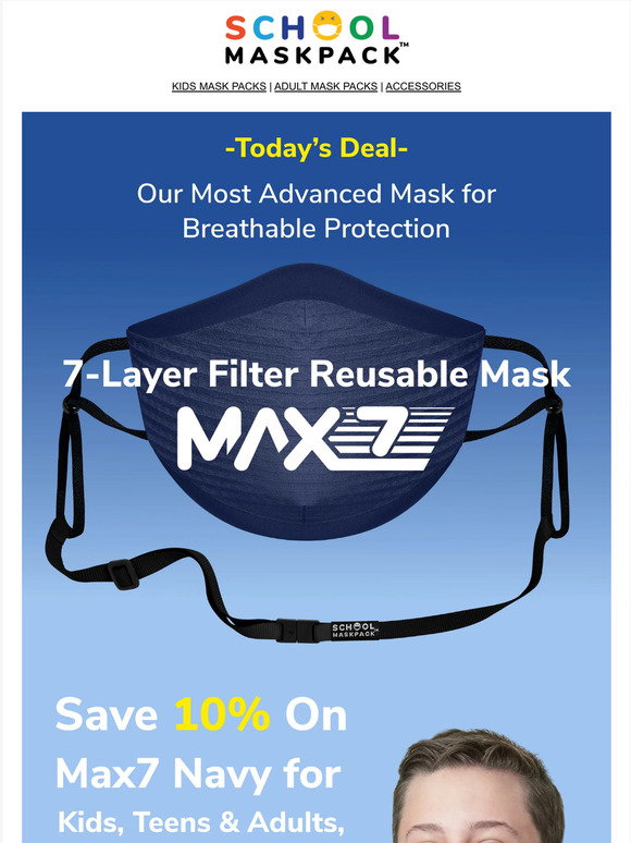 SchoolMaskPack: Meet the Mask with PFE up to 96% 👀 | Milled
