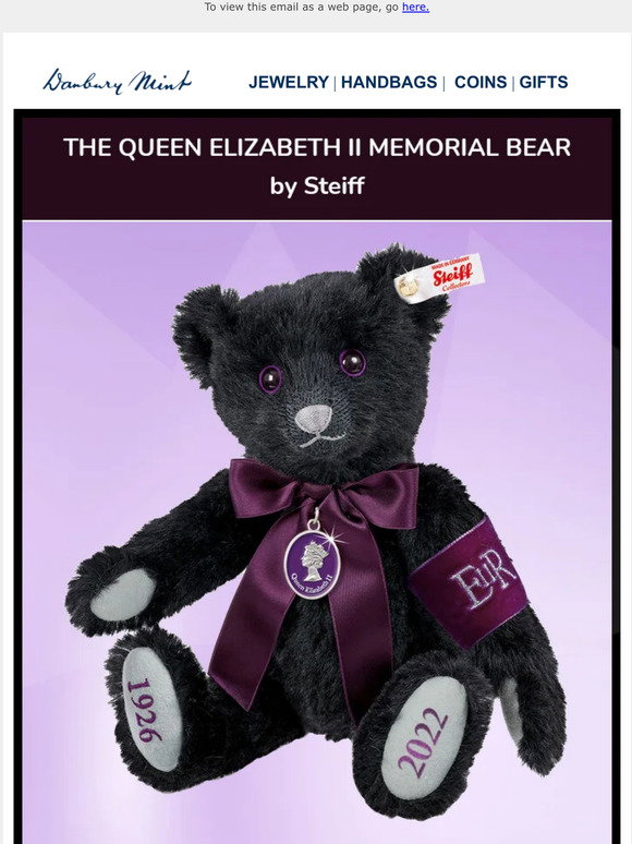 Danbury Mint: A limited-edition collector bear commemorating the ...