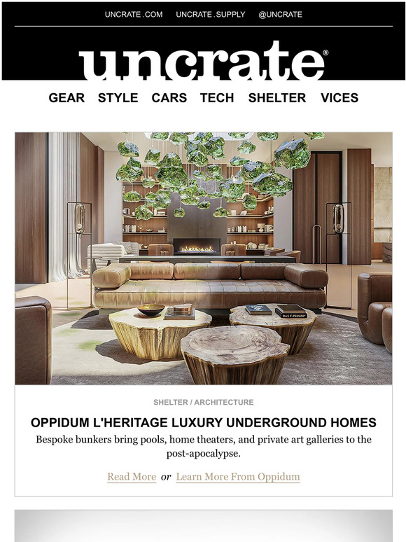 Uncrate: Oppidum L'Heritage Luxury Underground Homes & more | Milled