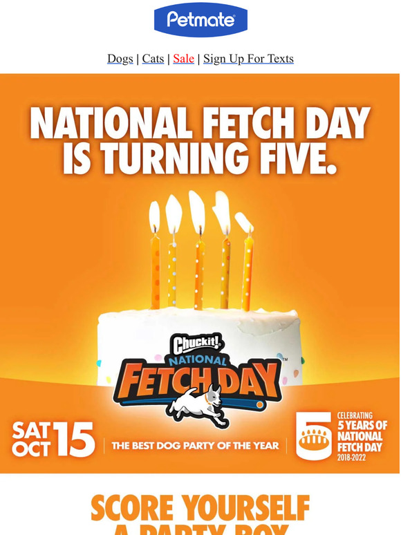 Petmate: National Fetch day is ONE MONTH AWAY! Are you Ready? | Milled