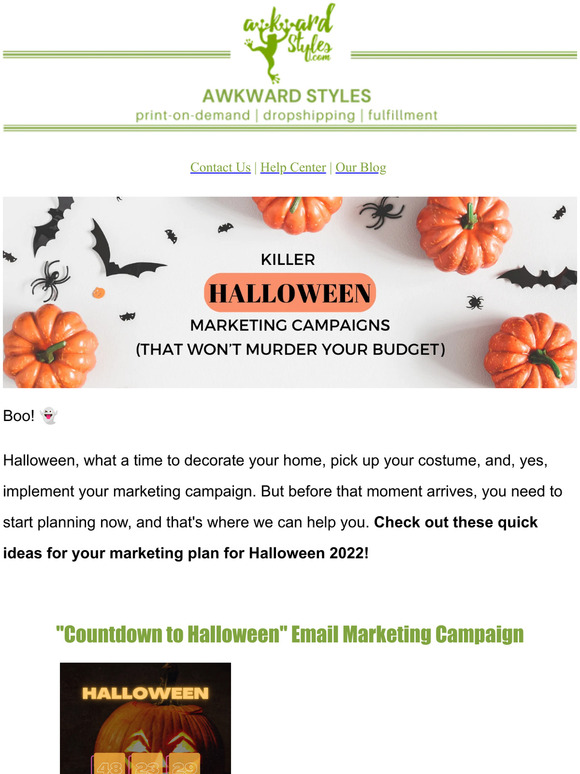 Awkward Styles: How to Create Killer Halloween Marketing Campaigns | Milled
