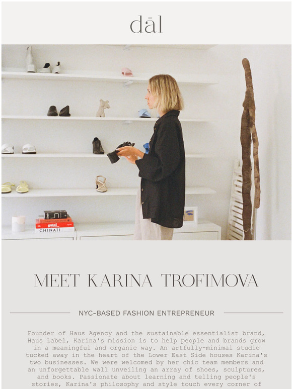 DAL THE LABEL LLC.: Meet Karina Trofimova | Milled