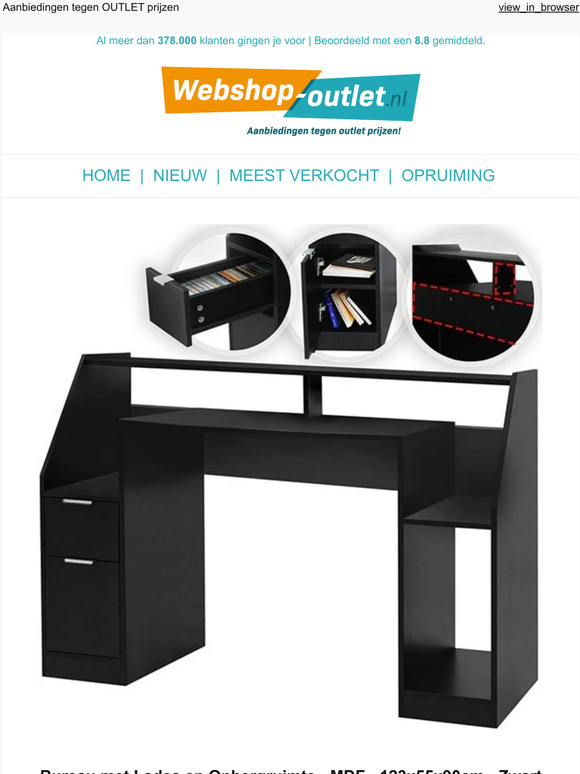 Webshop-outlet: Menselijk skelet / Computer bureau / Wandkapstok / Regenoverschoenen / En meer ...