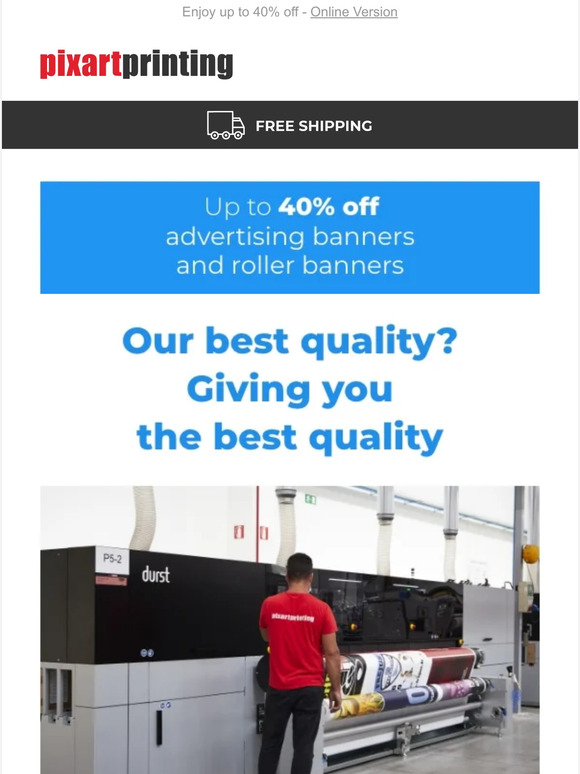 Pixartprinting: Even better print quality now available on banners ...