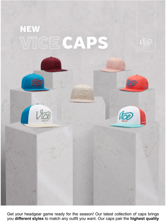 Vice Golf: New VICE Caps - available now! | Milled