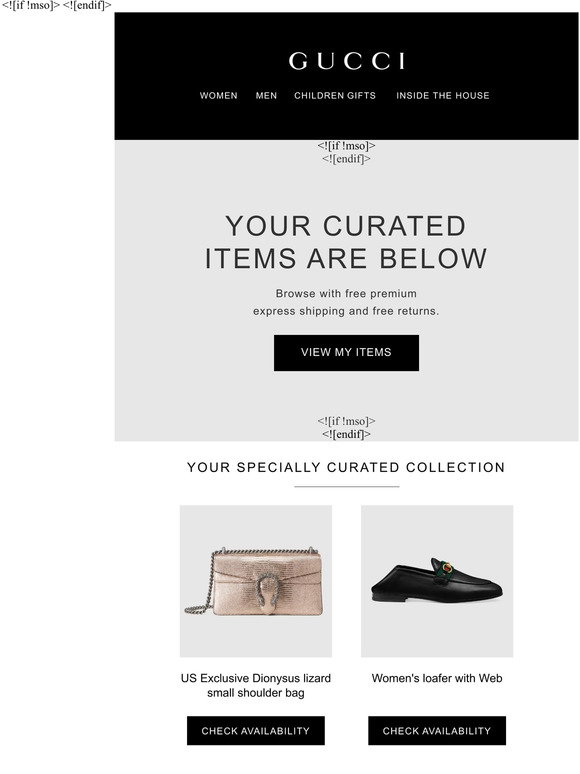 Gucci US: Receive your Gucci just in time with Free Premium Express ...