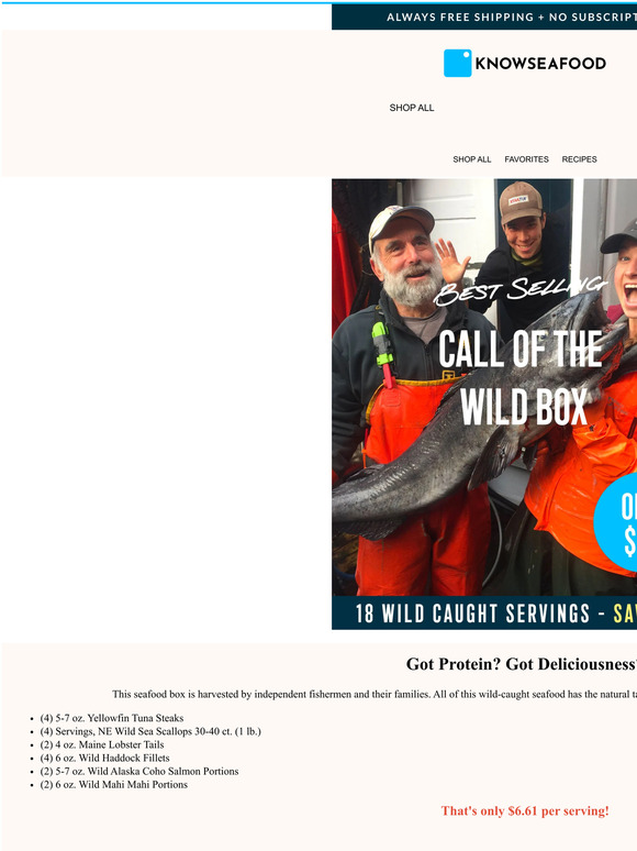 KnowSeafood: Get This Seafood Box for Less Than $7 per Serving | Milled