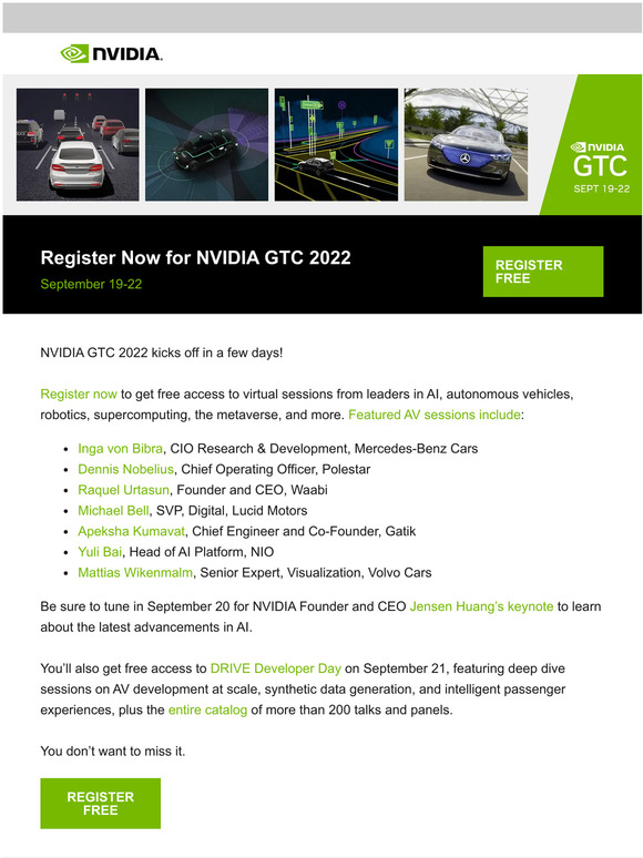 Nvidia: GTC Begins in a Few Days: Experience the Future of AVs and the ...