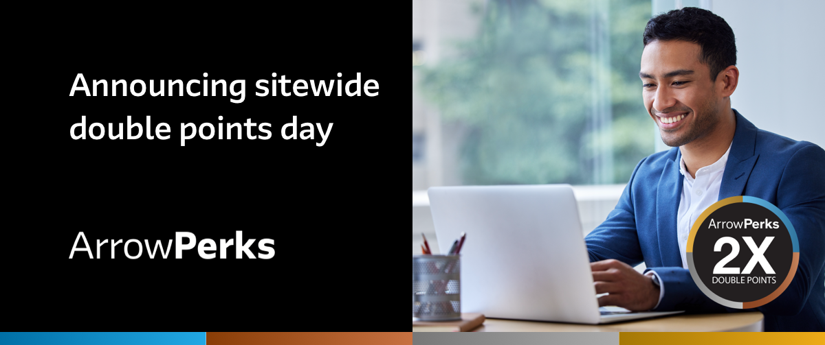 Arrow Electronics: Announcing sitewide double points day | Milled