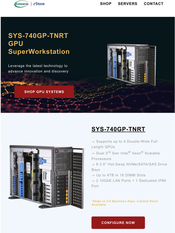 Supermicro: Meet the New SYS-740GP-TNRT GPU SuperWorkstation for HPC ...