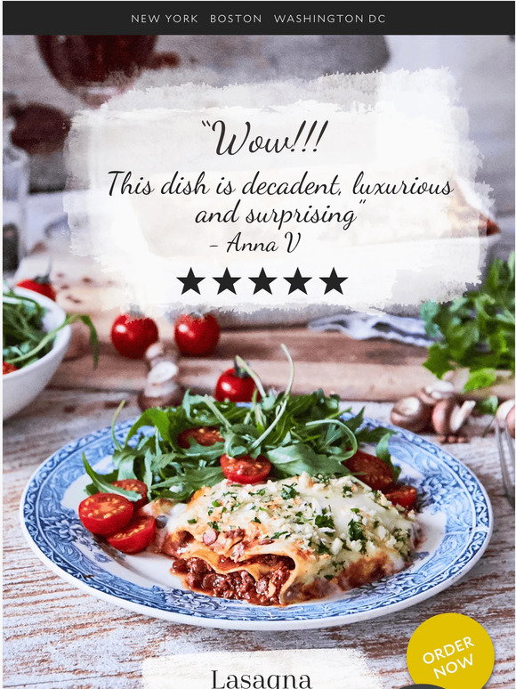 GEORGIE & TOM'S: "Wow!!! - Our 5 Star Lasagna is "decadent, luxurious ...