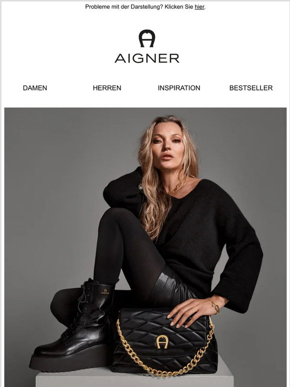 Aigner: Kate Moss & die Maggie Bag - jetzt entdecken! | Milled