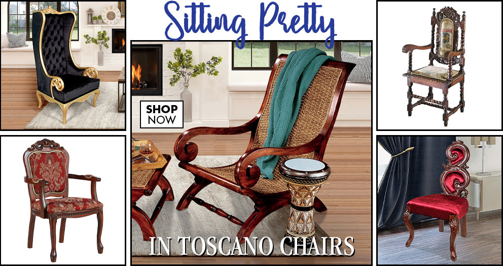 Design Toscano: 😍Score the best seat in the house! SHOP Toscano ...