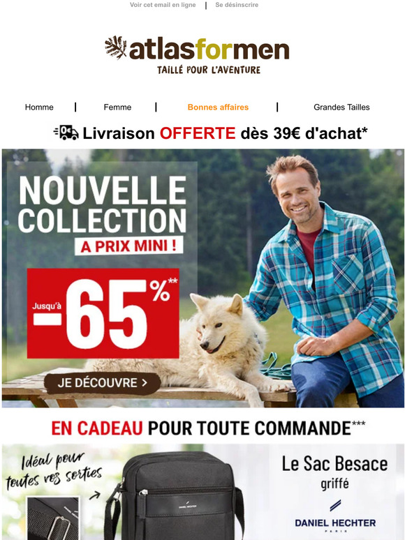 Atlas For Men: Nouvelle Collection : le sac besace Daniel Hechter en ...