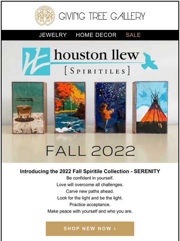 The Giving Tree Gallery: New Houston Llew Spiritiles - Fall 2022 | Milled
