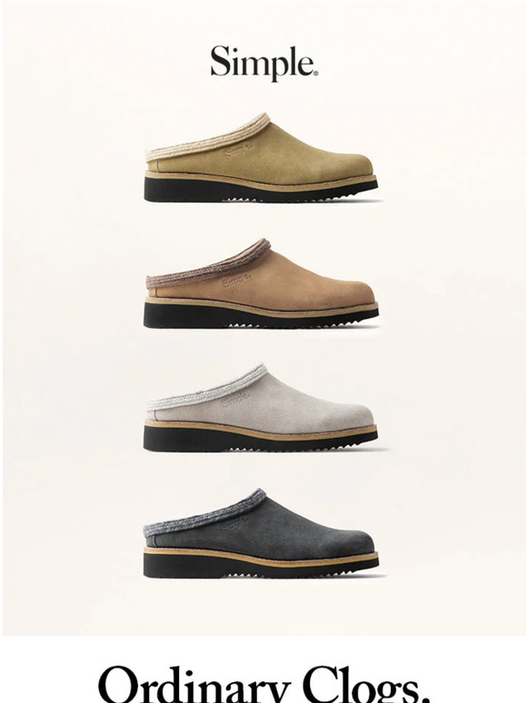 Simple: All. New. Clog. Colors. | Milled