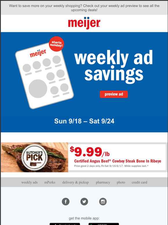 Meijer: 🛒 Savings Await in Your>Weekly Ad Preview | Milled