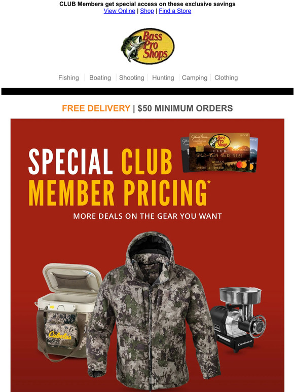 Bass Pro Shops: CLUB Member Exclusive Pricing! | Milled