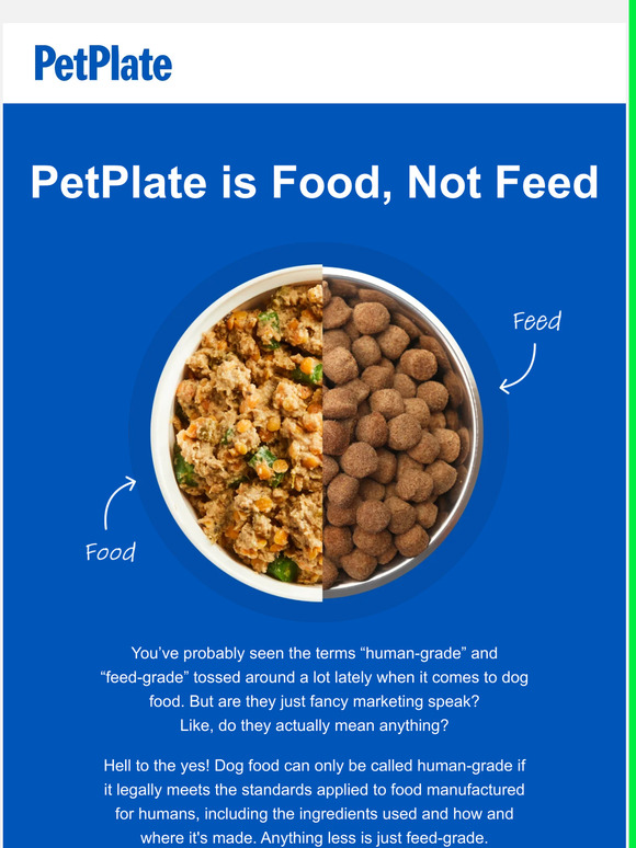 PetPlate: Human-Grade v. Feed-Grade Dog Food | Milled