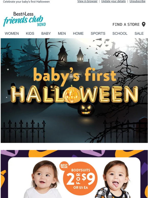 Best & Less: 👻 Get BOO-tiful Halloween styles for bub | Milled