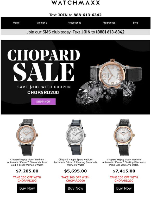 Watchmaxx: Activate your $200 coupon NOW! 💲⌚ | Milled