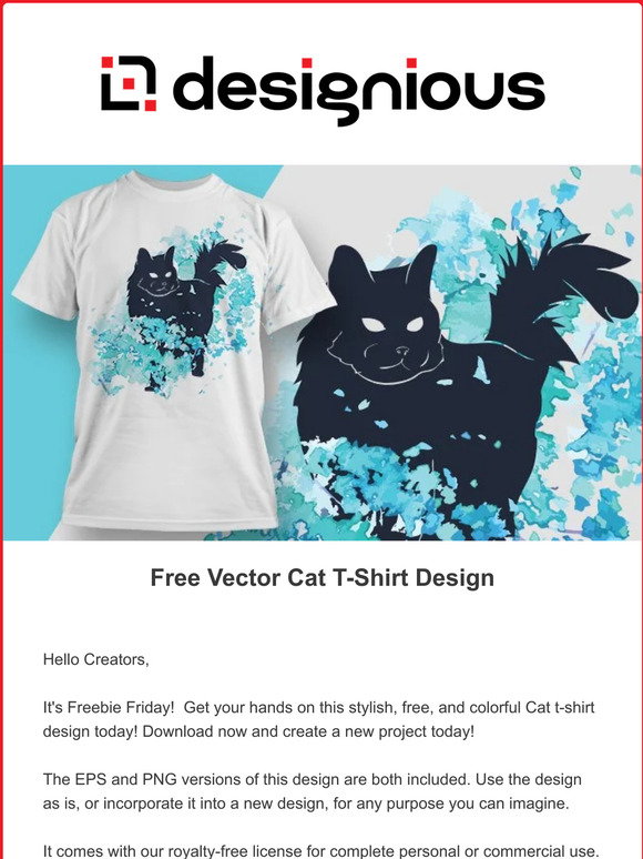 Eaststart Management: Freebie Friday: Cat T-Shirt Design | Milled