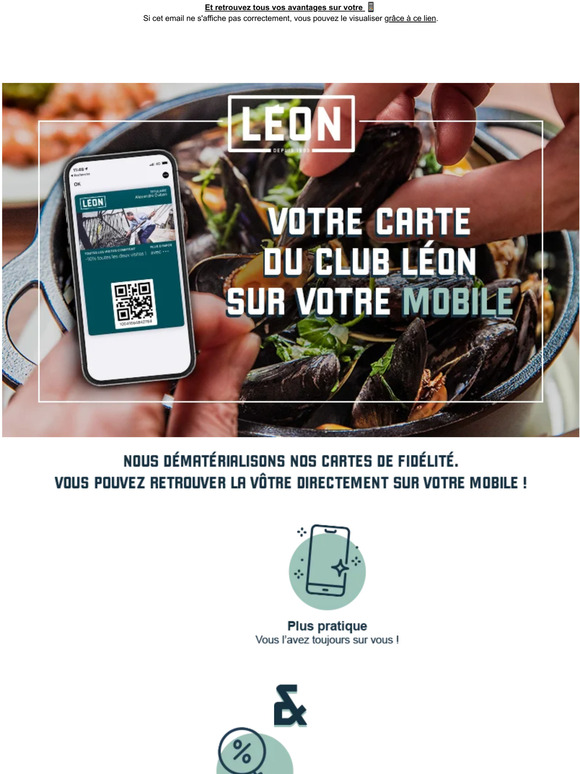 Léon: Téléchargez votre carte de fidélité | Milled