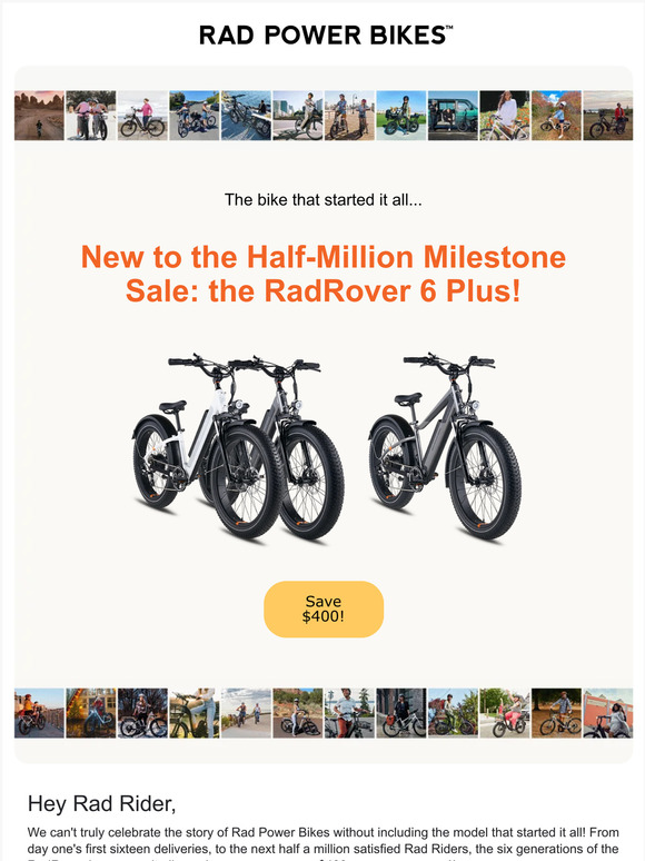 Rad Power Bikes: Our 500k Riders Sale is Getting Bigger | Milled