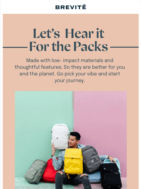 Brevite: Explore our Backpacks | Milled