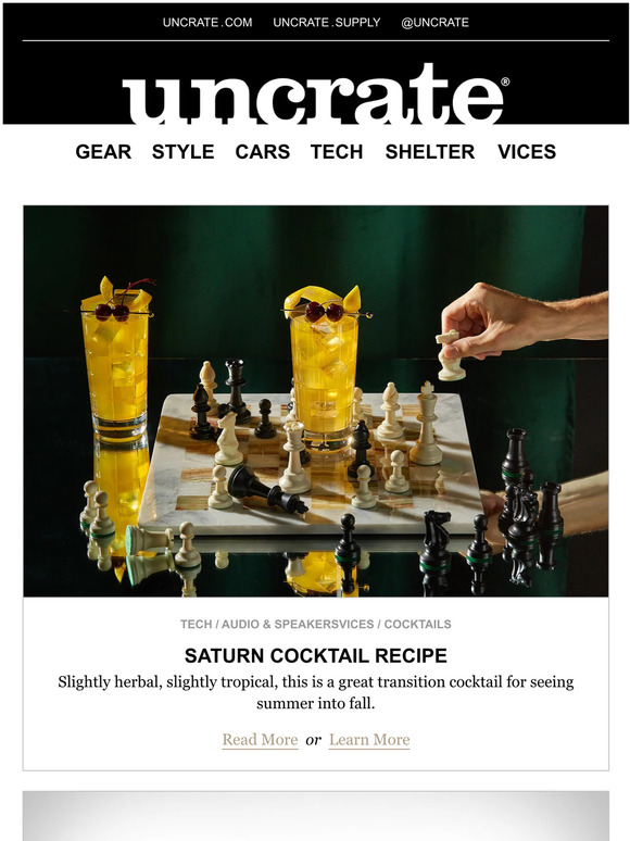 Uncrate: Saturn Cocktail Recipe & more | Milled