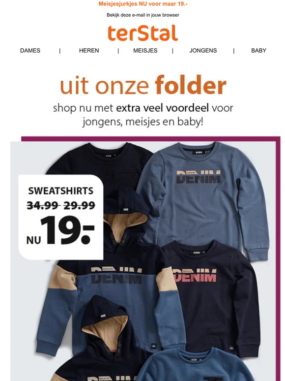 terStal: Folder | Jongenstops NU 2 voor 19.- | Milled