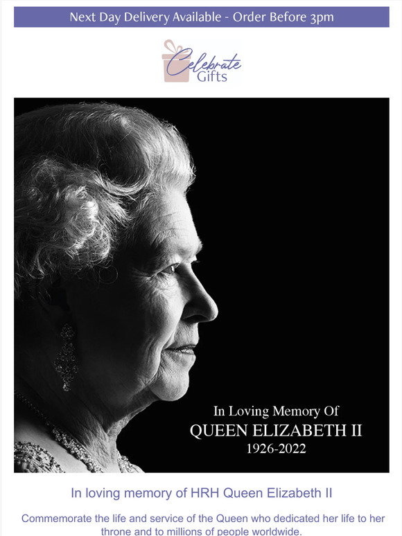 Celebrate Gifts: 👑 In Loving Memory of Queen Elizabeth II 👑 | Milled